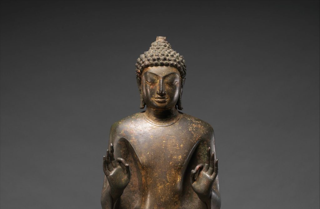Standing Buddha: Mon-Dvaravati Period – BuddhaRupa
